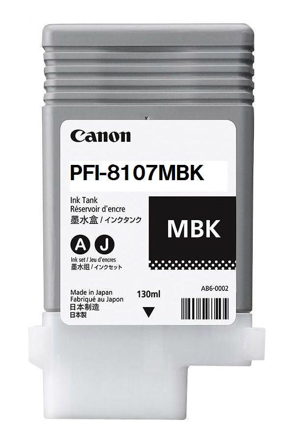 CANON PFI-8107MBk Matte Black Ink Cartridge – mycopier